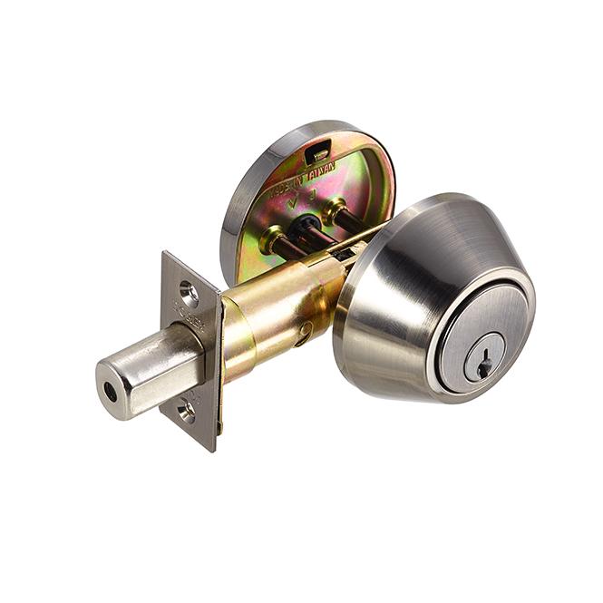 Dorex 20151 Single Cylinder Antique Nickel Deadbolt Weiser Keyway ...